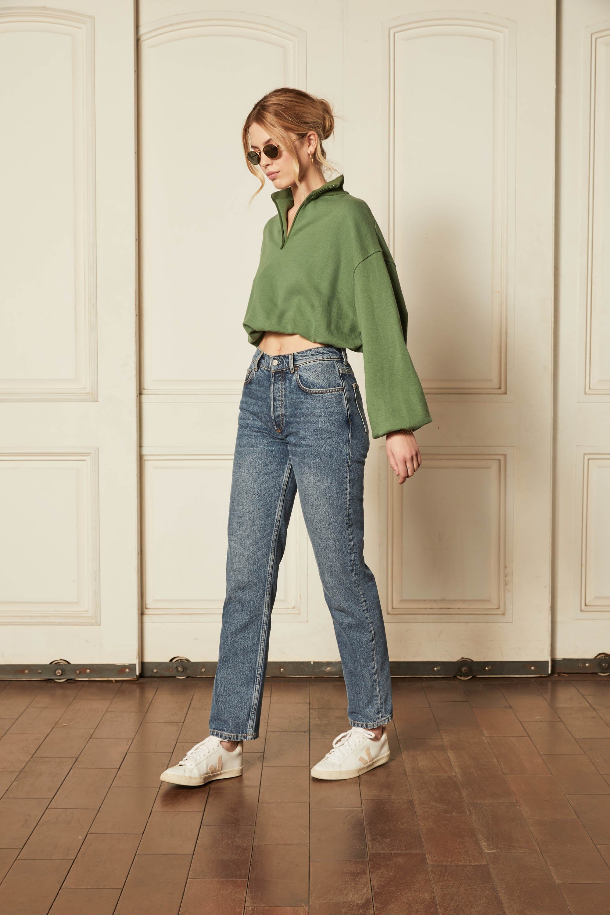 Jimmy - Juniper | Long Sleeve Sweatshirt | Eco Denim - Boyish